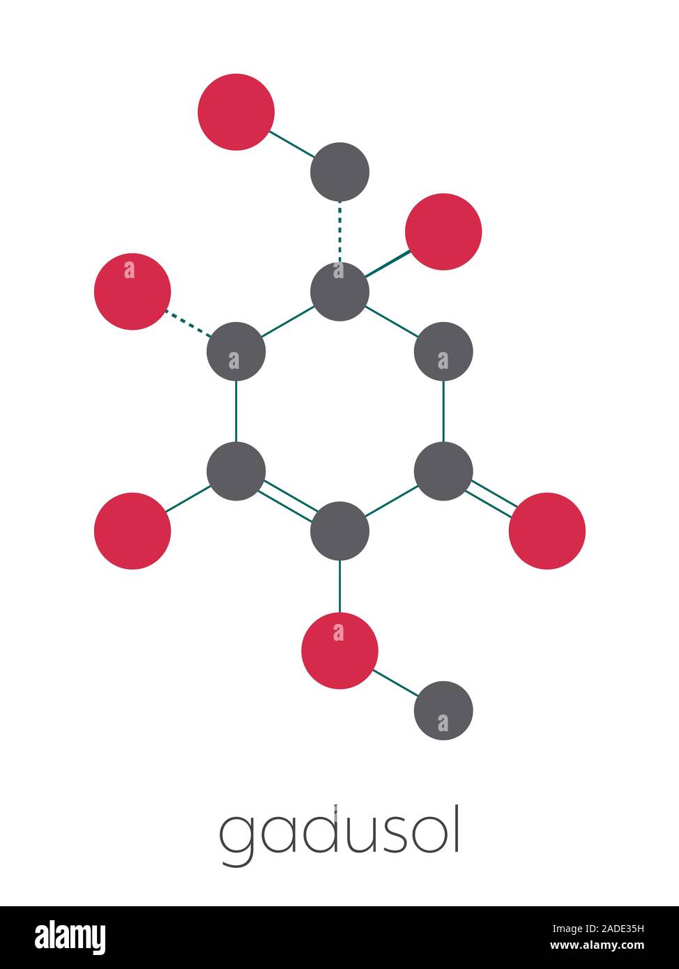 Gadusol fish sunscreen molecule. Stylized skeletal formula (chemical ...