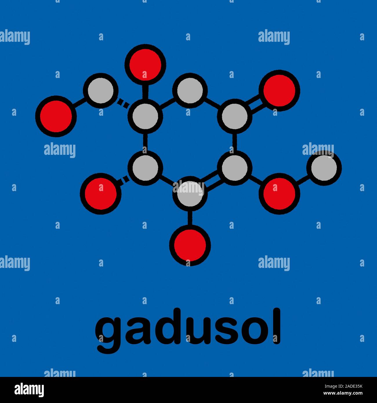 Gadusol fish sunscreen molecule. Stylized skeletal formula (chemical ...