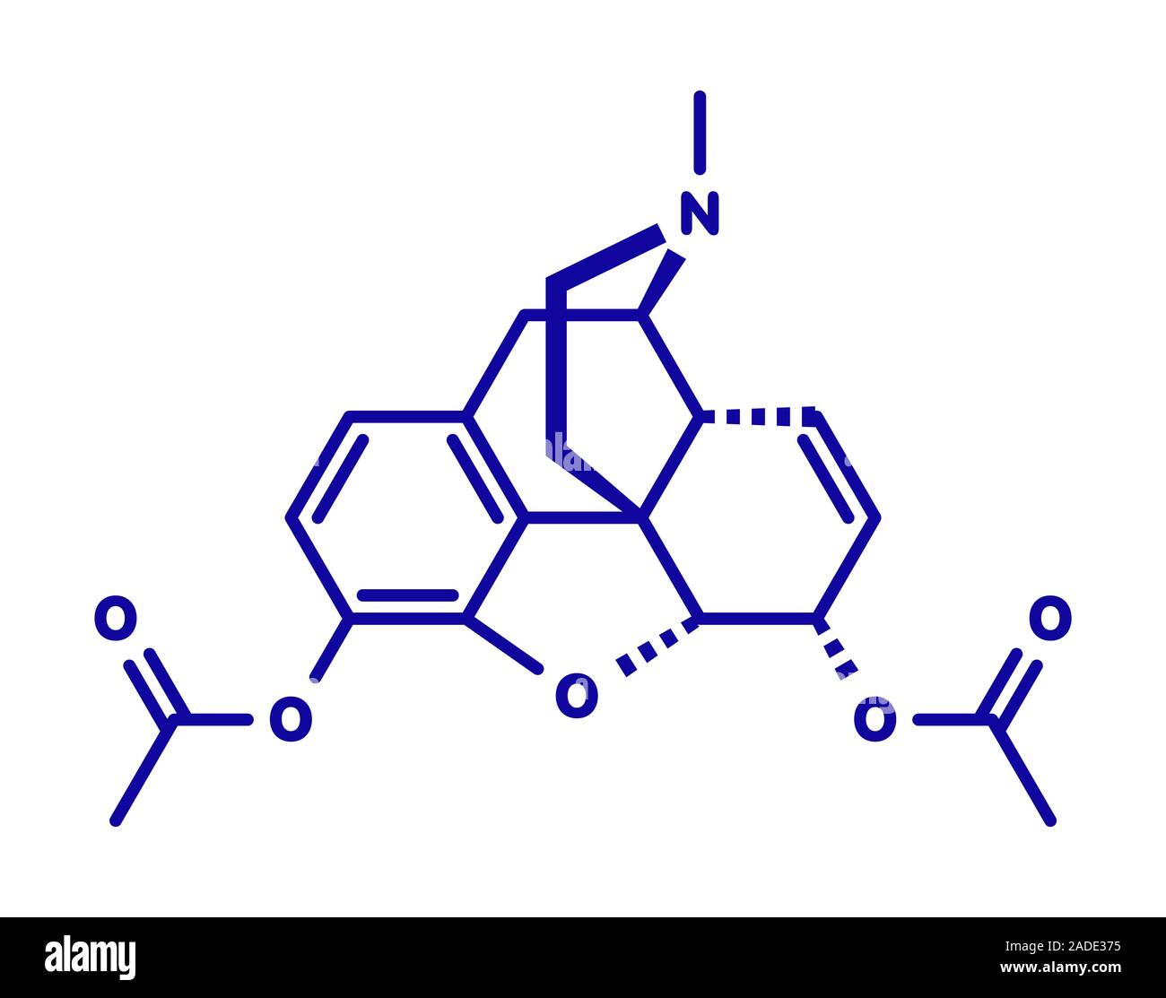 Heroin (diacetylmorphine, morphine diacetate, diamorphine) opioid drug ...