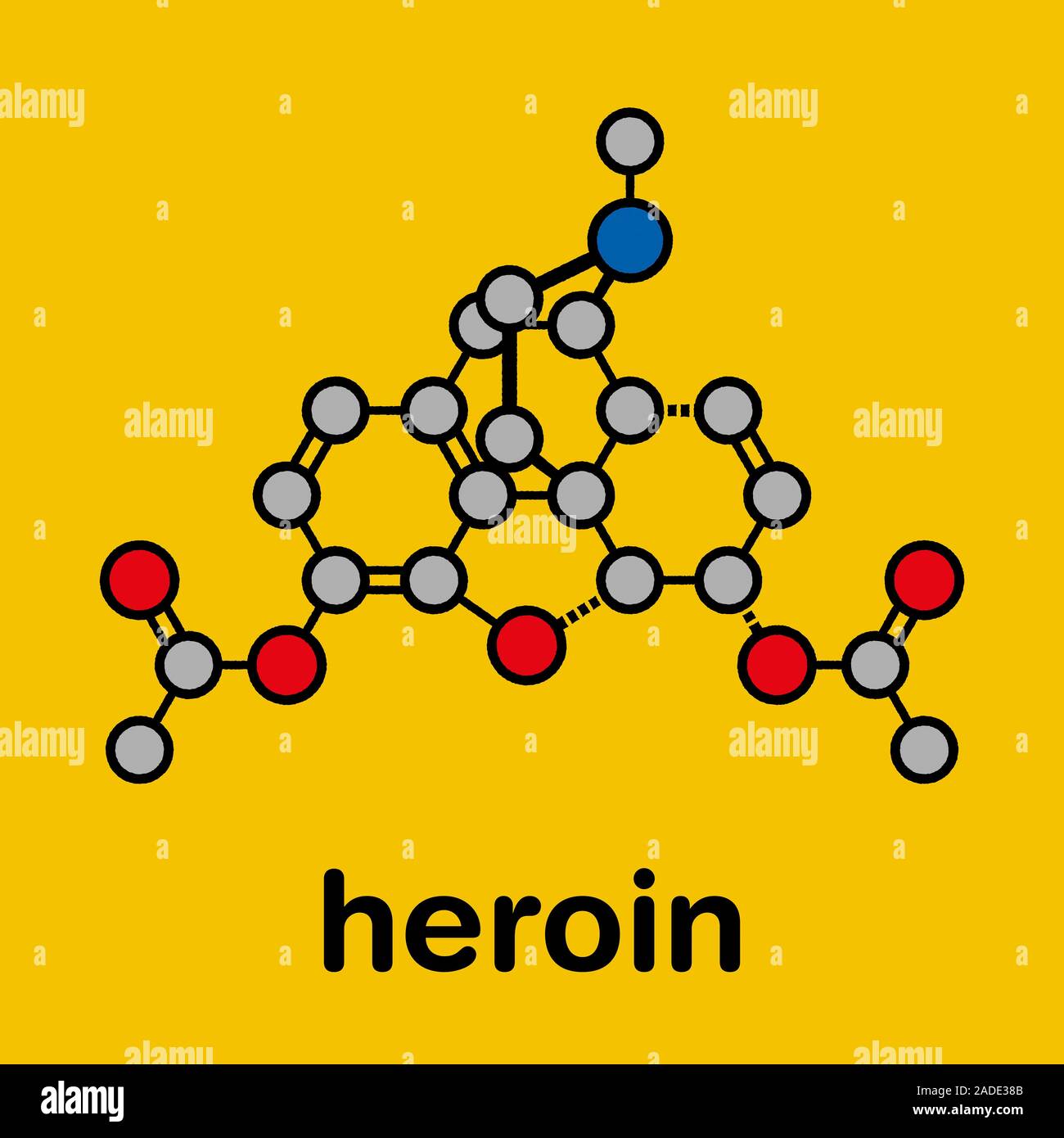 Heroin (diacetylmorphine, morphine diacetate, diamorphine) opioid drug ...