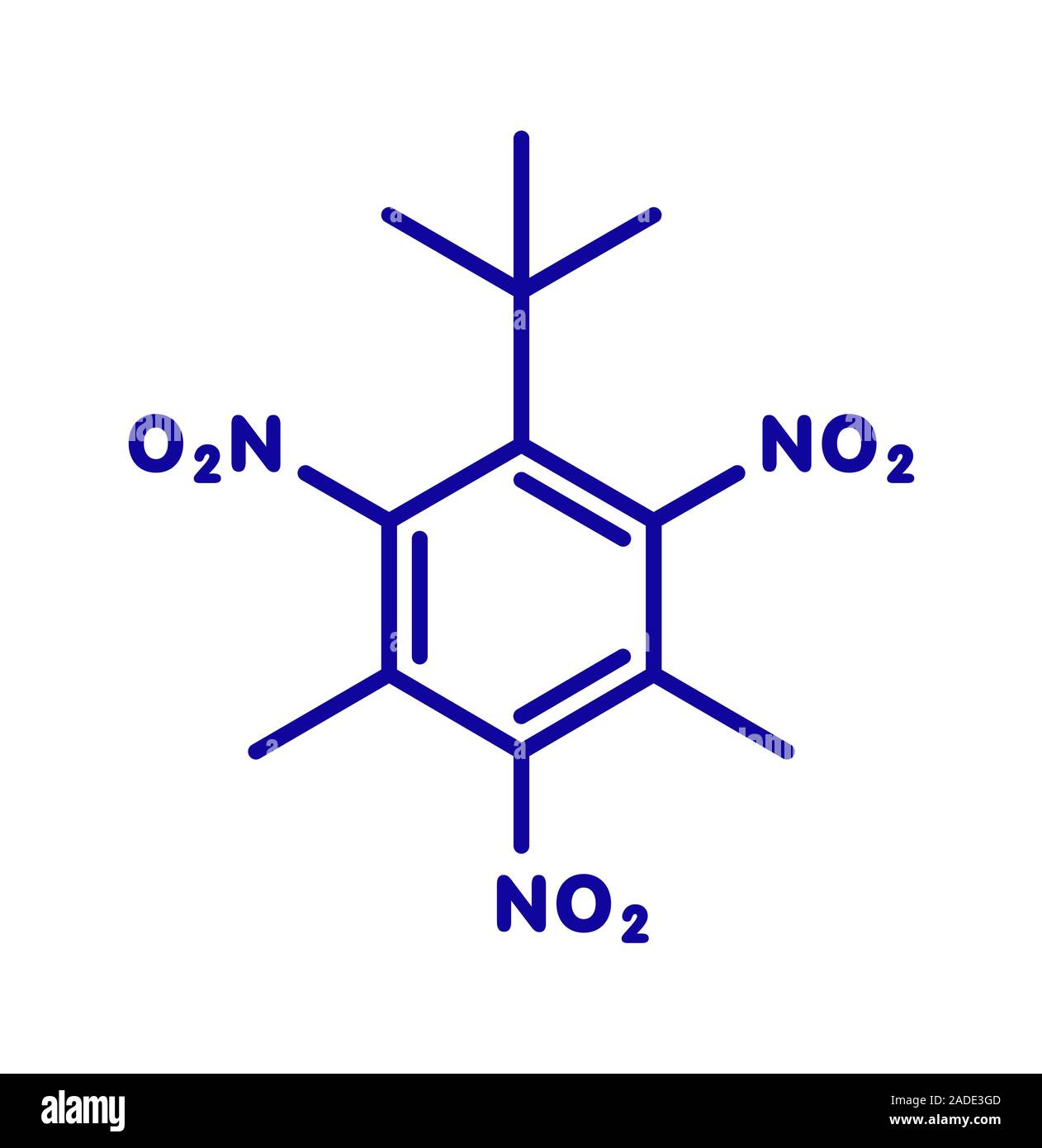 Musk xylene molecule. Highly persistent and bioaccumulative pollutant ...