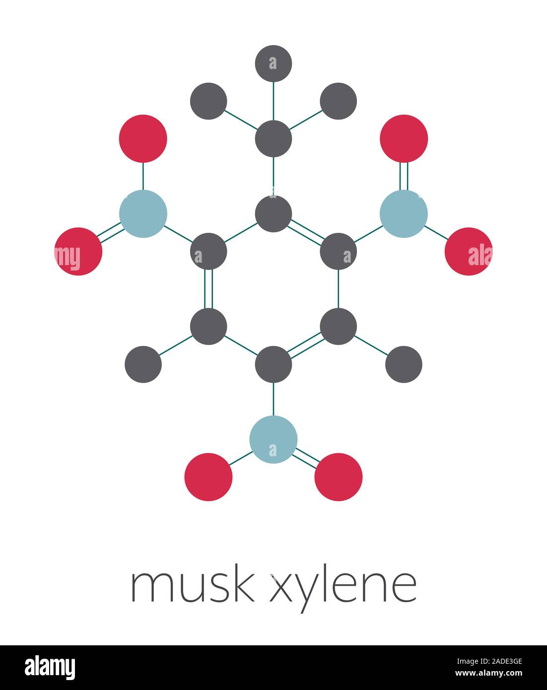 Musk xylene molecule. Highly persistent and bioaccumulative pollutant ...