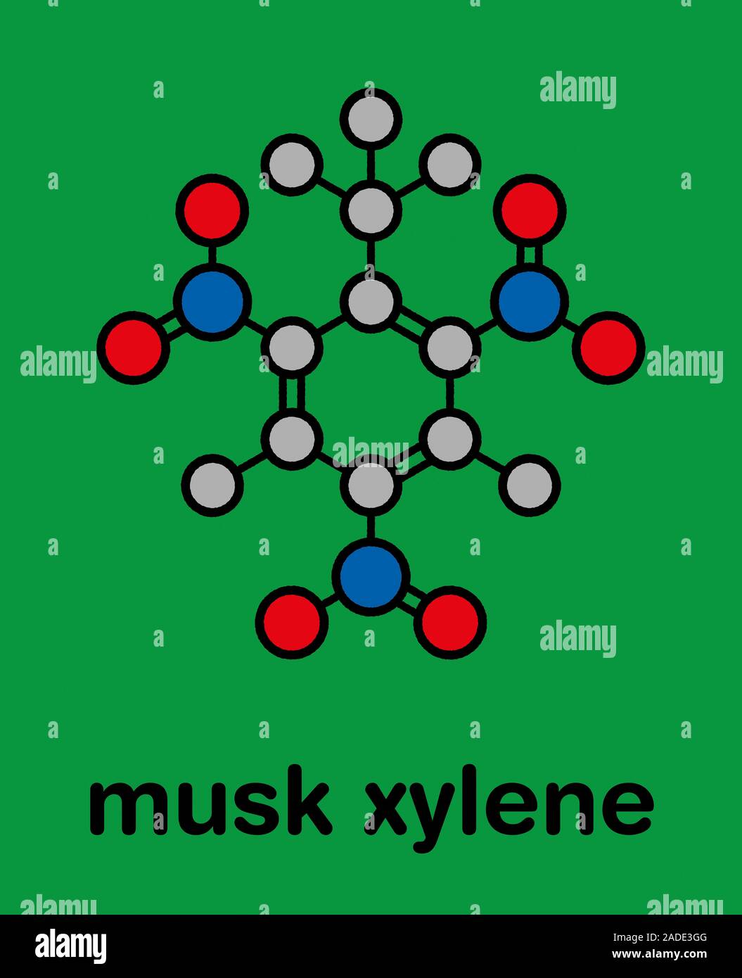 Musk xylene molecule. Highly persistent and bioaccumulative pollutant ...