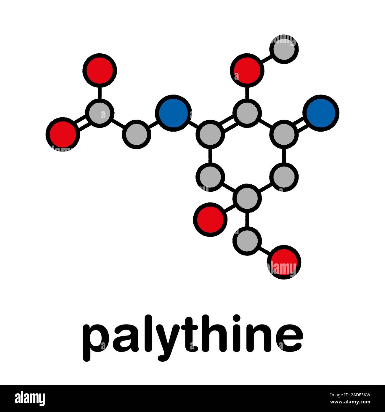 Palythine sunscreen molecule. Stylized skeletal formula (chemical ...