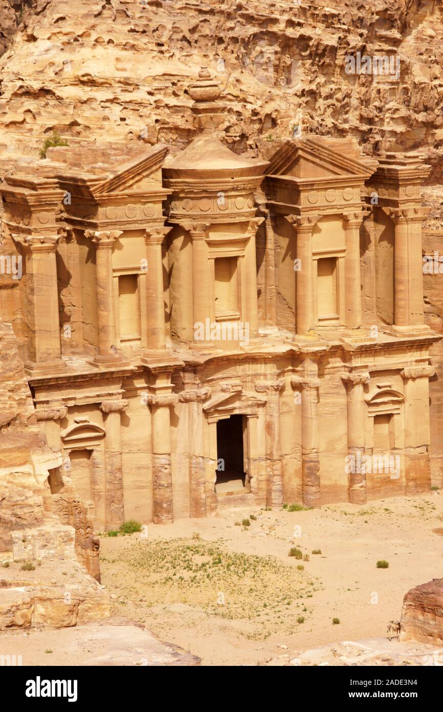 The Monastery (Al-Deir or Ad-Dayr) at Petra in Jordan. The building was ...