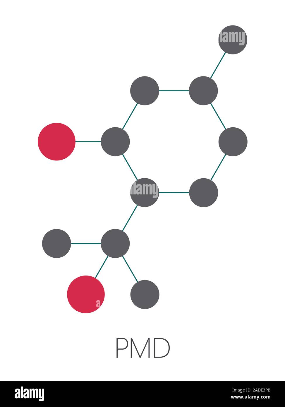 p-Menthane-3-8-diol (PMD, menthoglycol) insect repellent molecule ...