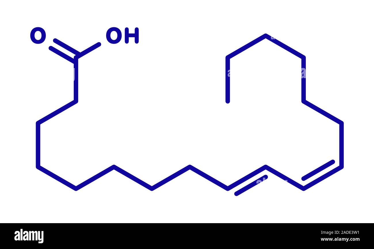 Rumenic acid (bovinic acid, conjugated linoleic acid, CLA) fatty acid ...