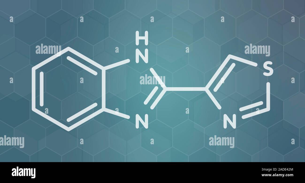 Thiabendazole (tiabendazole) fungicidal and anti-parasite molecule ...