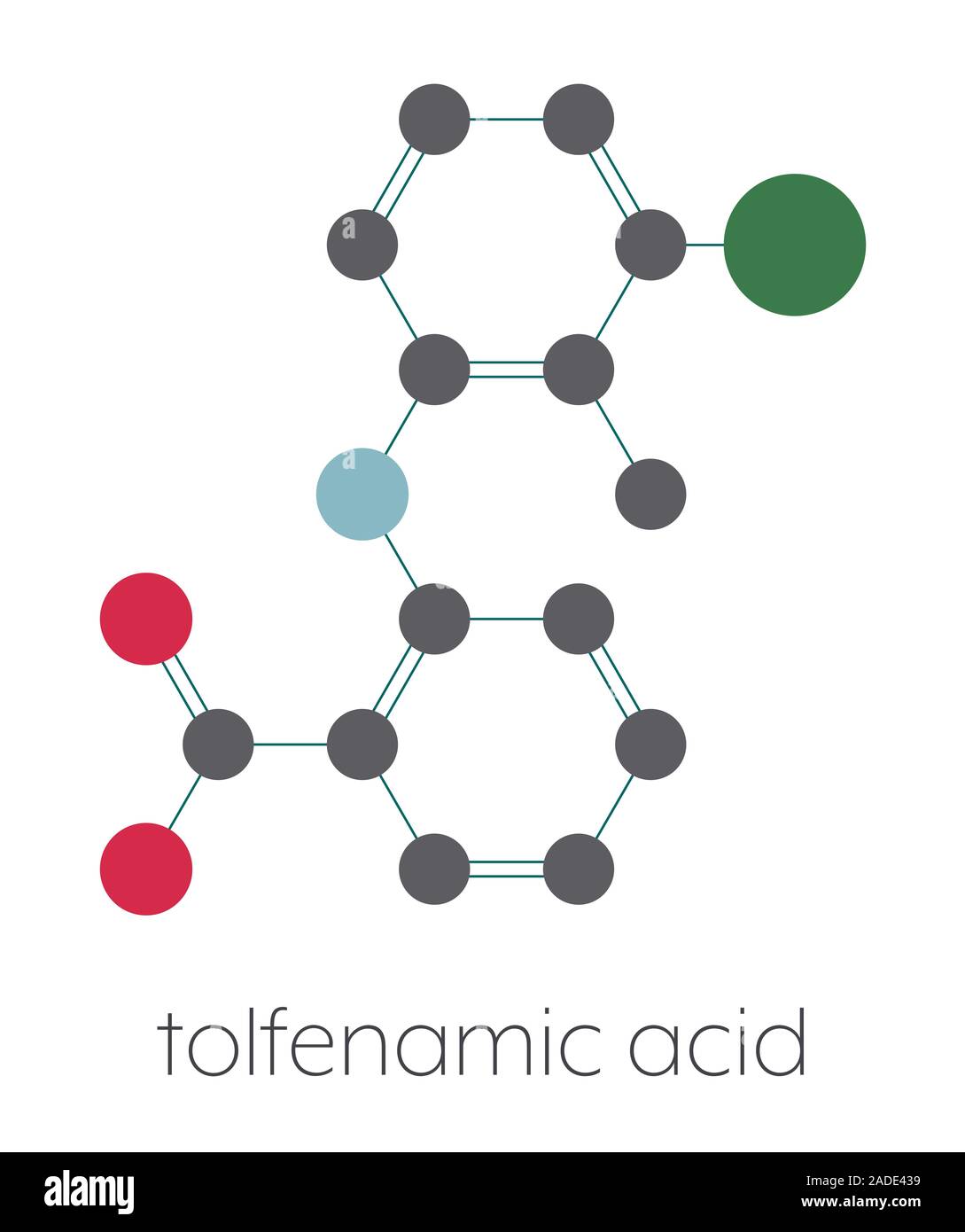 Tolfenamic acid NSAID drug. Used in treatment of inflammation and ...