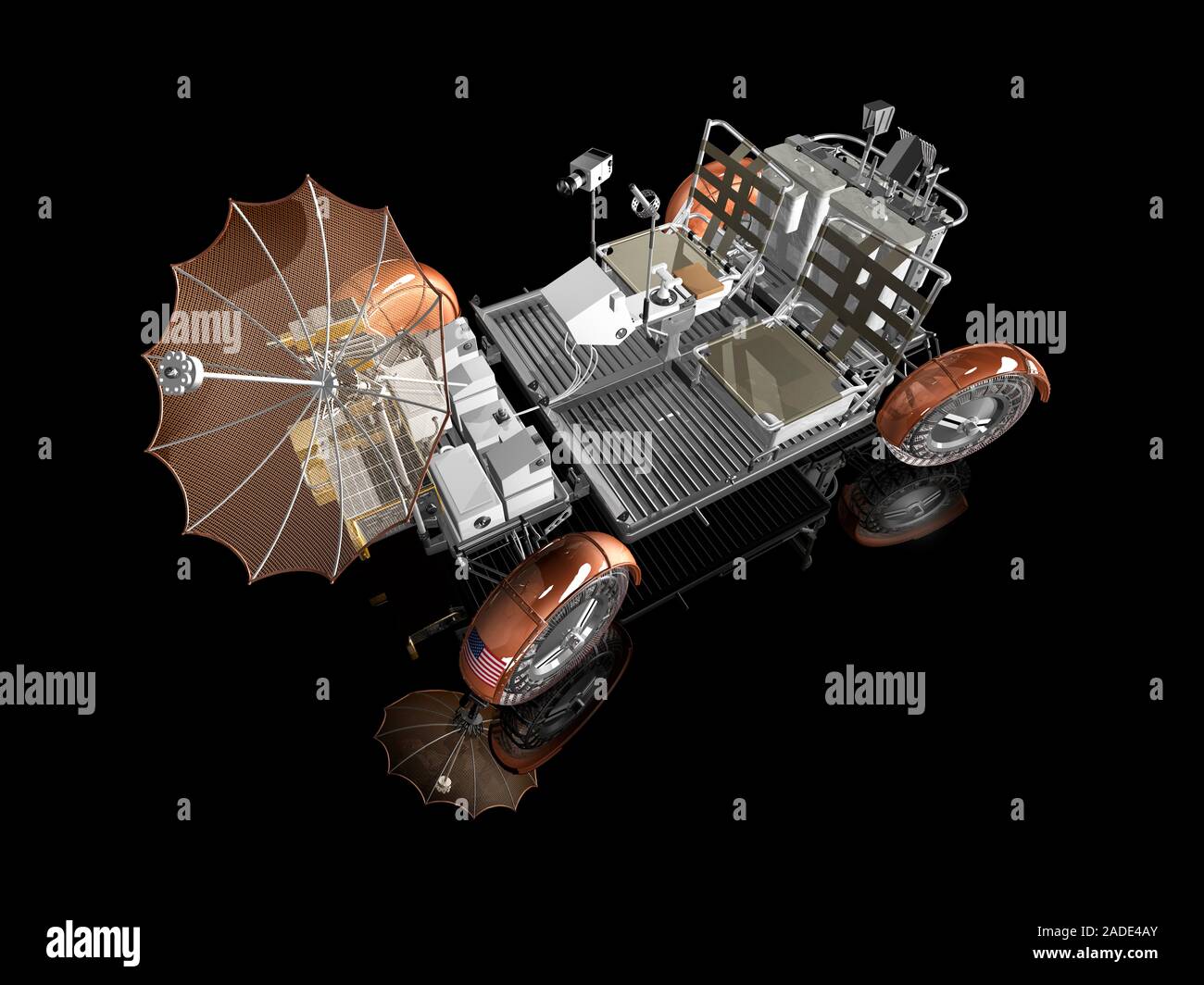 Illustration of the Apollo Lunar Roving Vehicle. Three of these ...