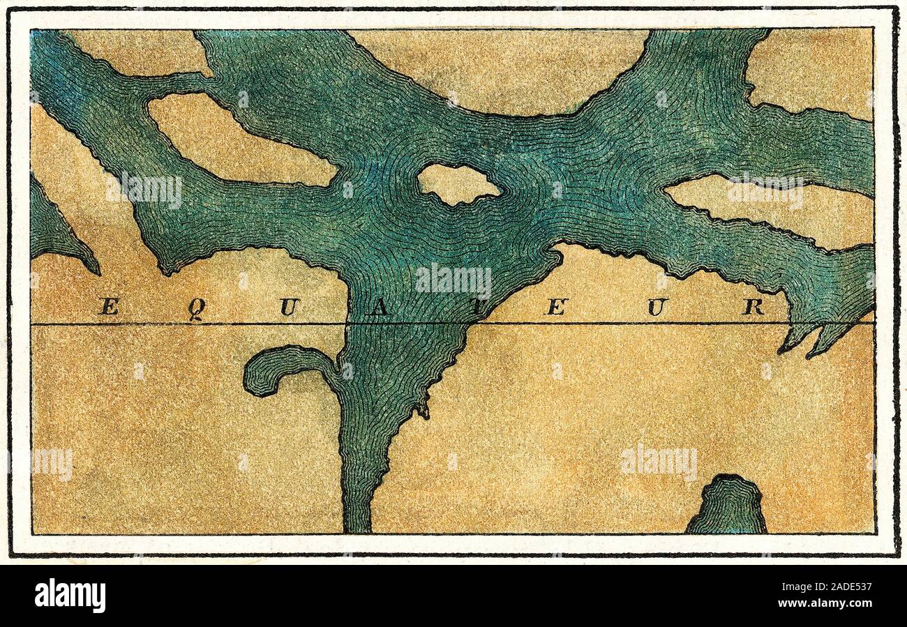 Secci's map of central Mars, a feature which was later called Syrtis ...