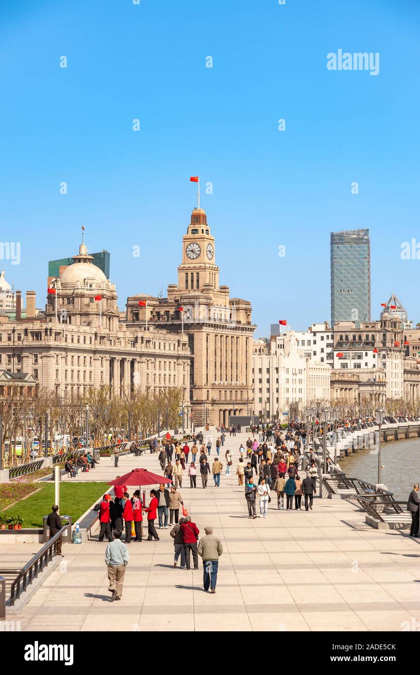 The Bund promenade, Shanghai, China Stock Photo - Alamy