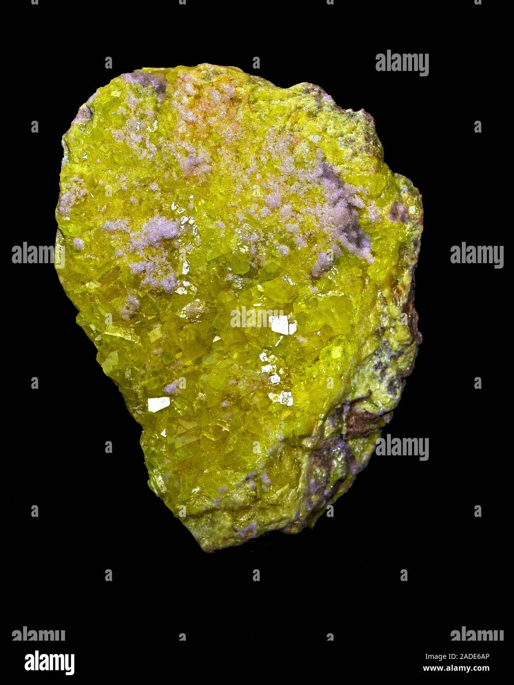 Clear yellow Sulphur crystals from El Desierto mine in Potosi, Bolivia ...