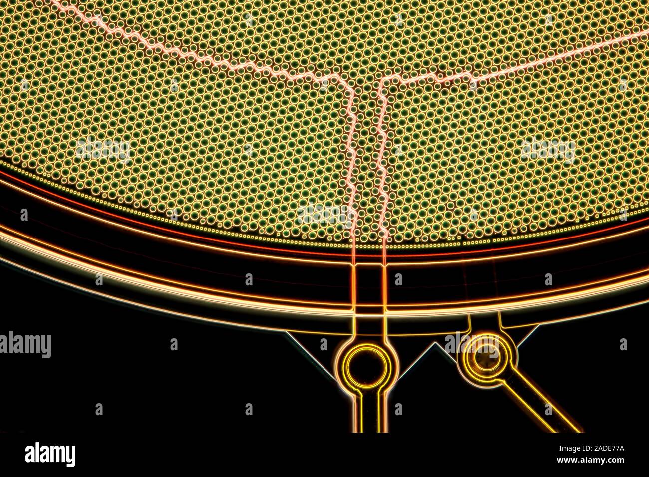 Infineon MEMS (MicroElectroMechanical System) microphone wafer. MEMS ...