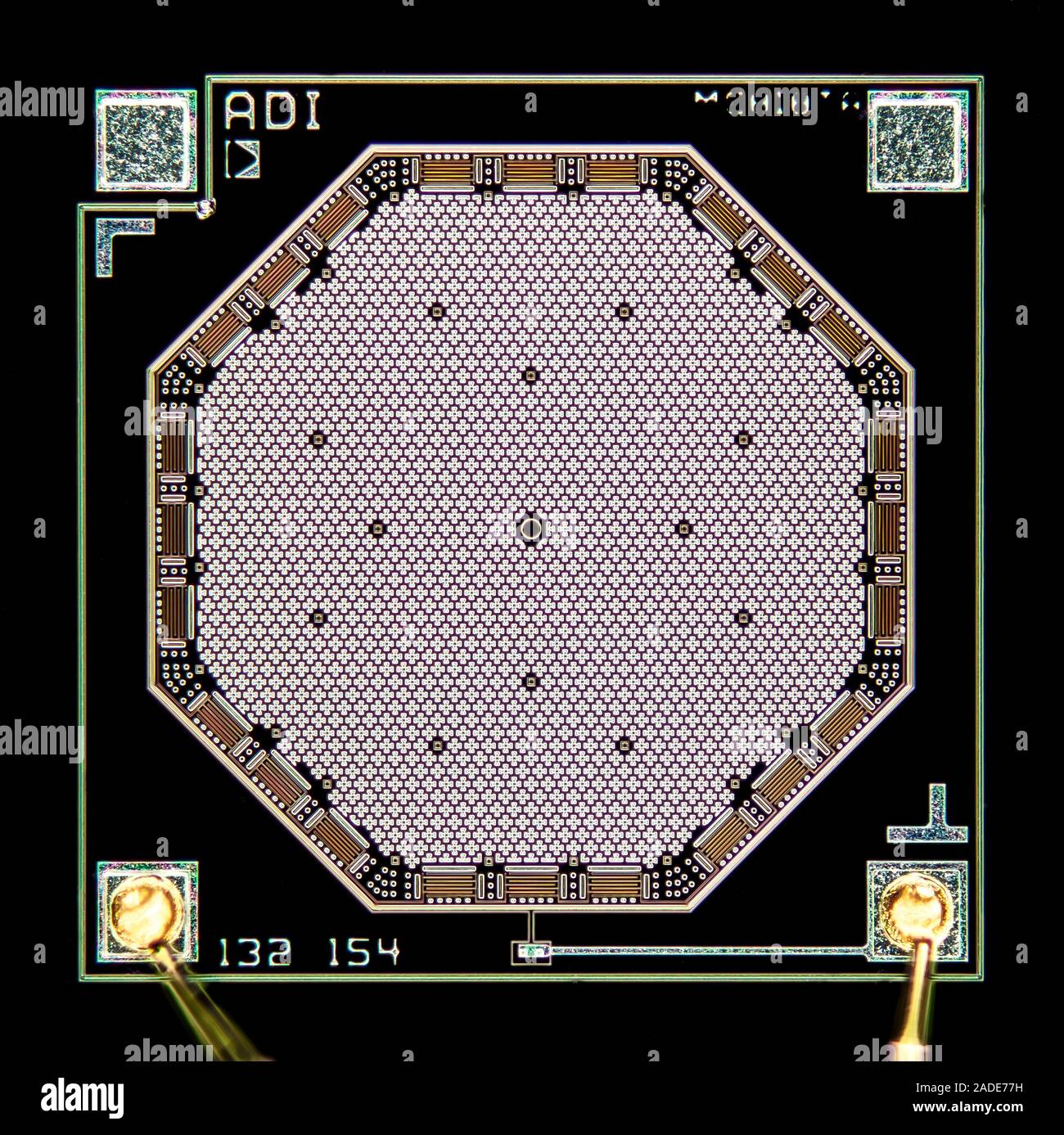 MEMS (MicroElectroMechanical System) microphone wafer. MEMS microphones ...