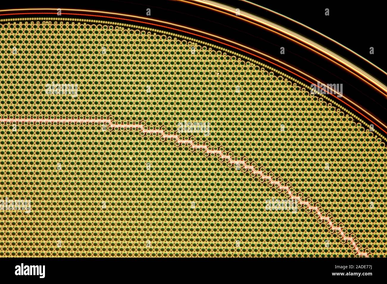 Infineon MEMS (MicroElectroMechanical System) microphone wafer. MEMS ...