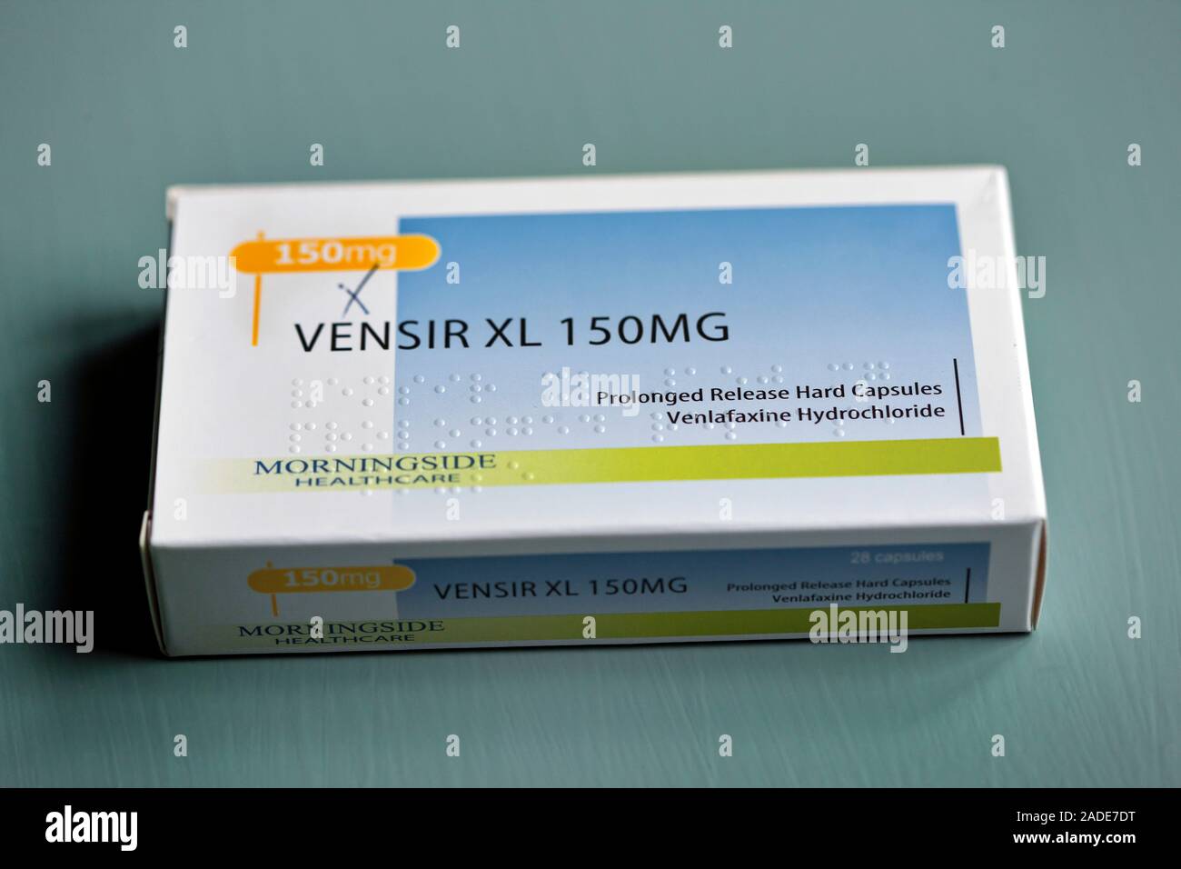 Box of Vensir XL antidepressant tablets. The active ingredient is ...