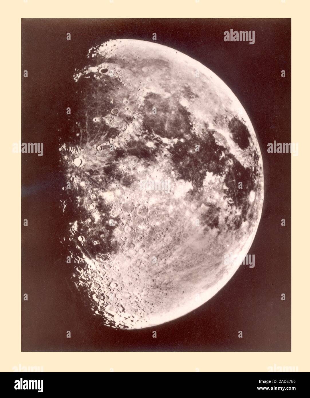 Historical photograph of the Moon taken in 1870 by Lewis M. Rutherford ...