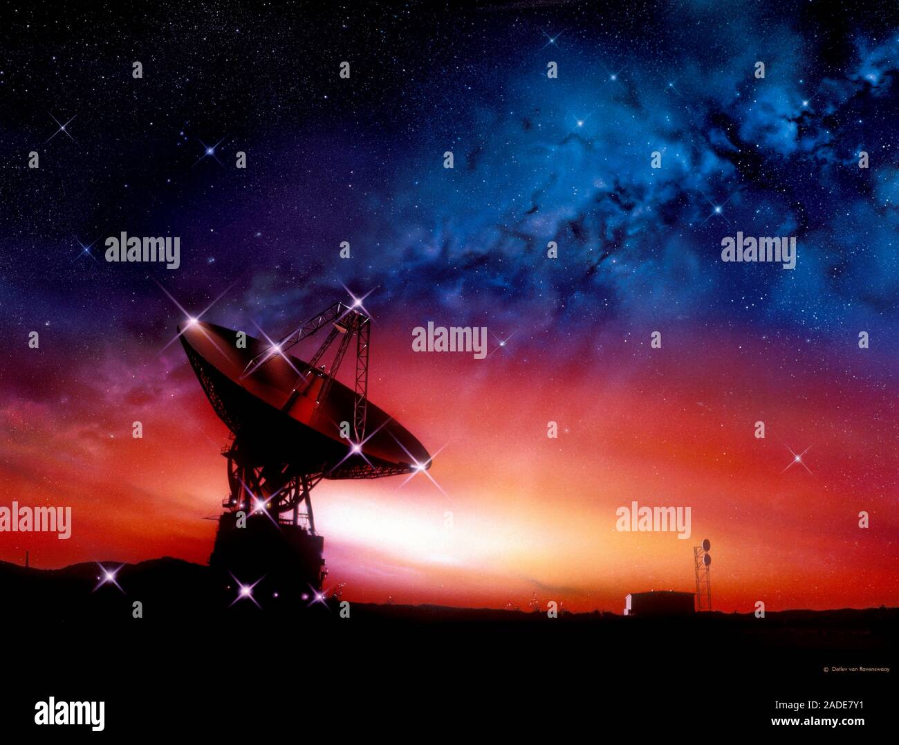 Spacecraft Tracking Antenna Illustration Of A Radio Antenna Used To