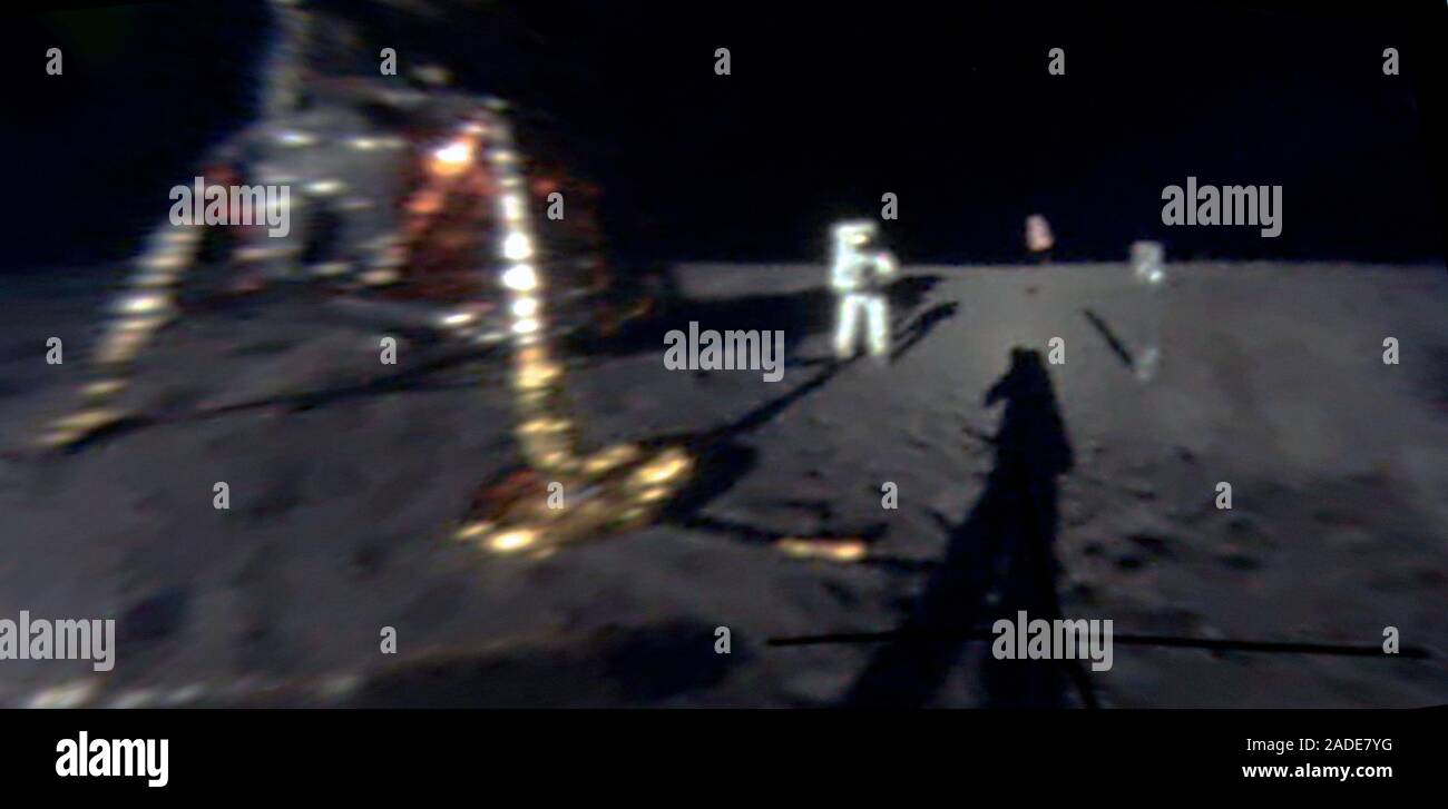 Apollo 11 Moon Landing Neil Armstrong On The Moons Surface Reflected