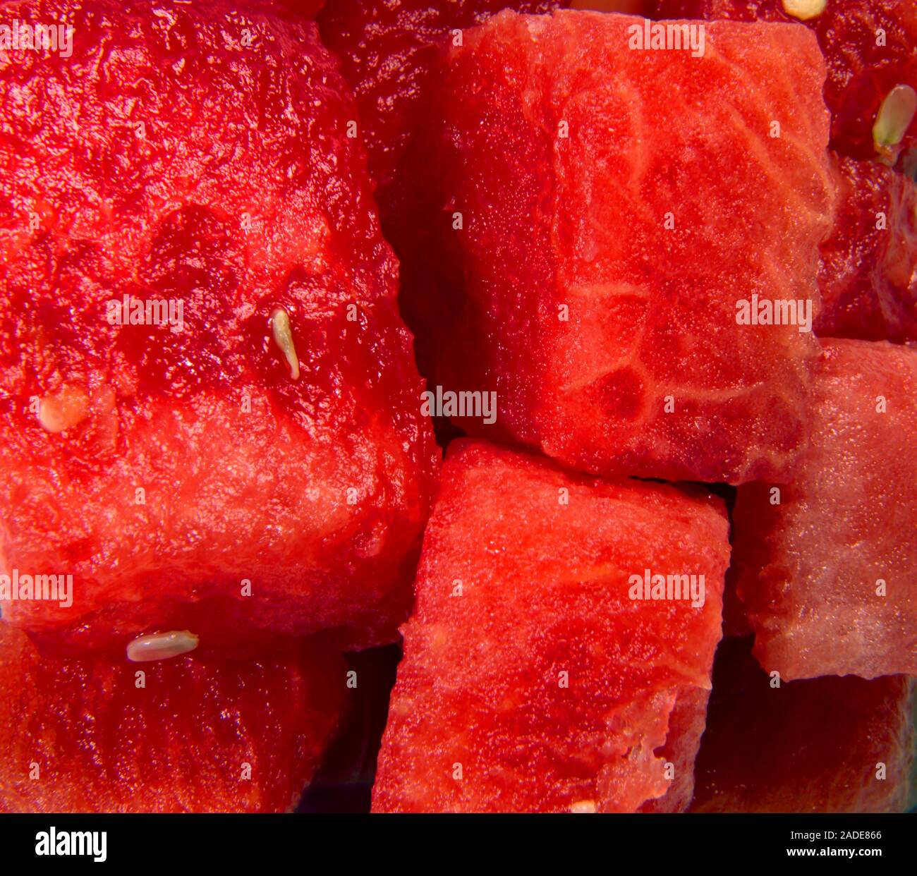 Water melon cubes (Citrullus lanatus Stock Photo - Alamy