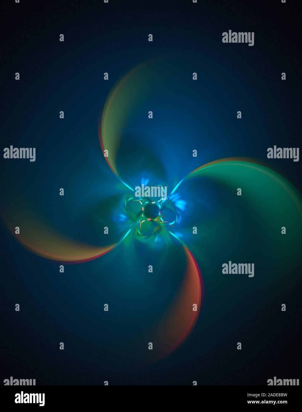 Conceptual illustration showing the atomic nucleus or quantum gravity ...