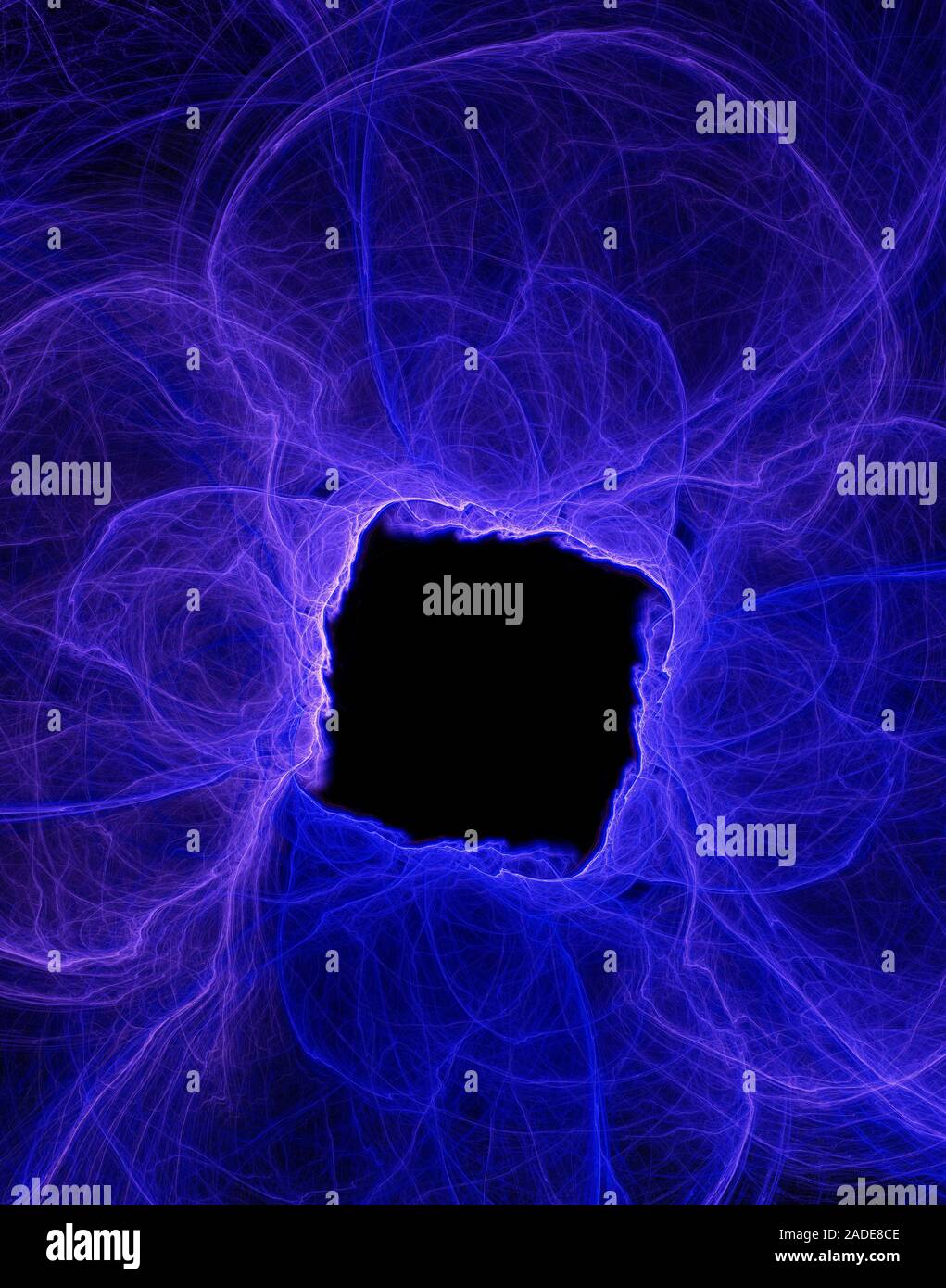Plasma physics conceptual illustration. Plasmas are a collection of ...