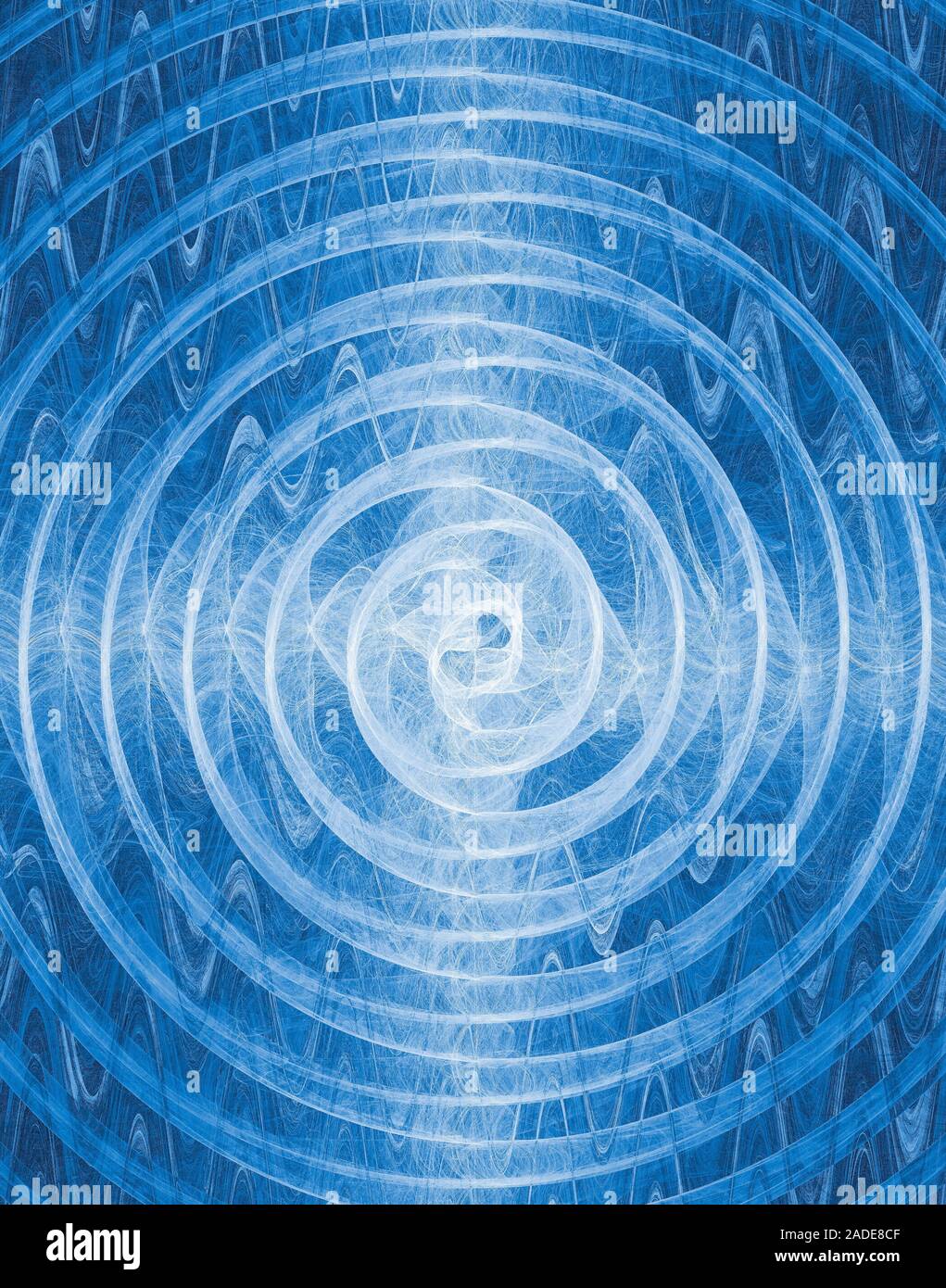 Radar screen and quantum waves abstract illustration Stock Photo - Alamy