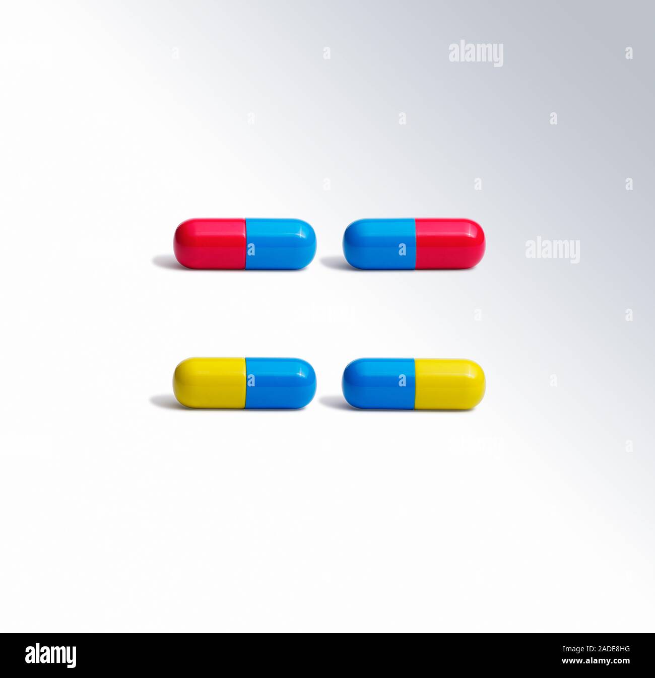 Four drug capsules side by side Stock Photo - Alamy