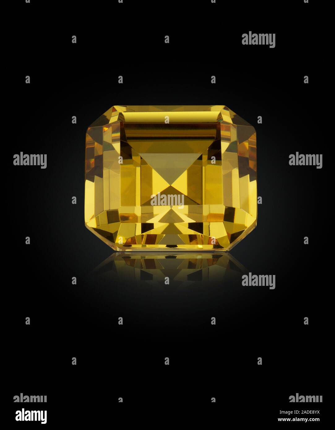 Asscher cut diamond gemstone Stock Photo - Alamy