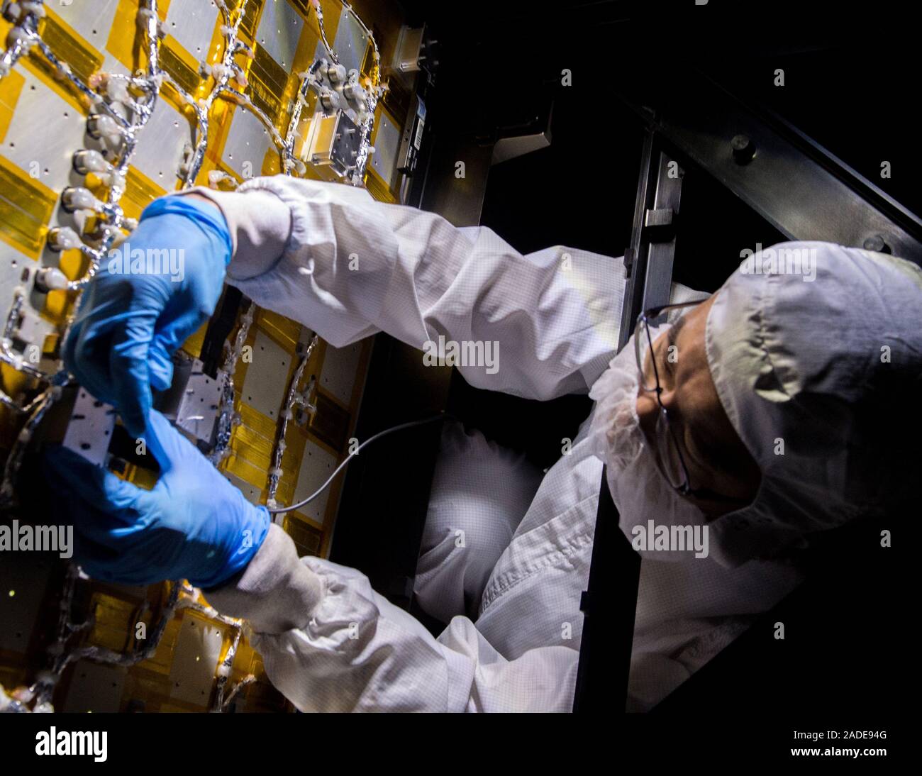 NICER mission preparations, May 2016. Engineer Takashi Okajima ...