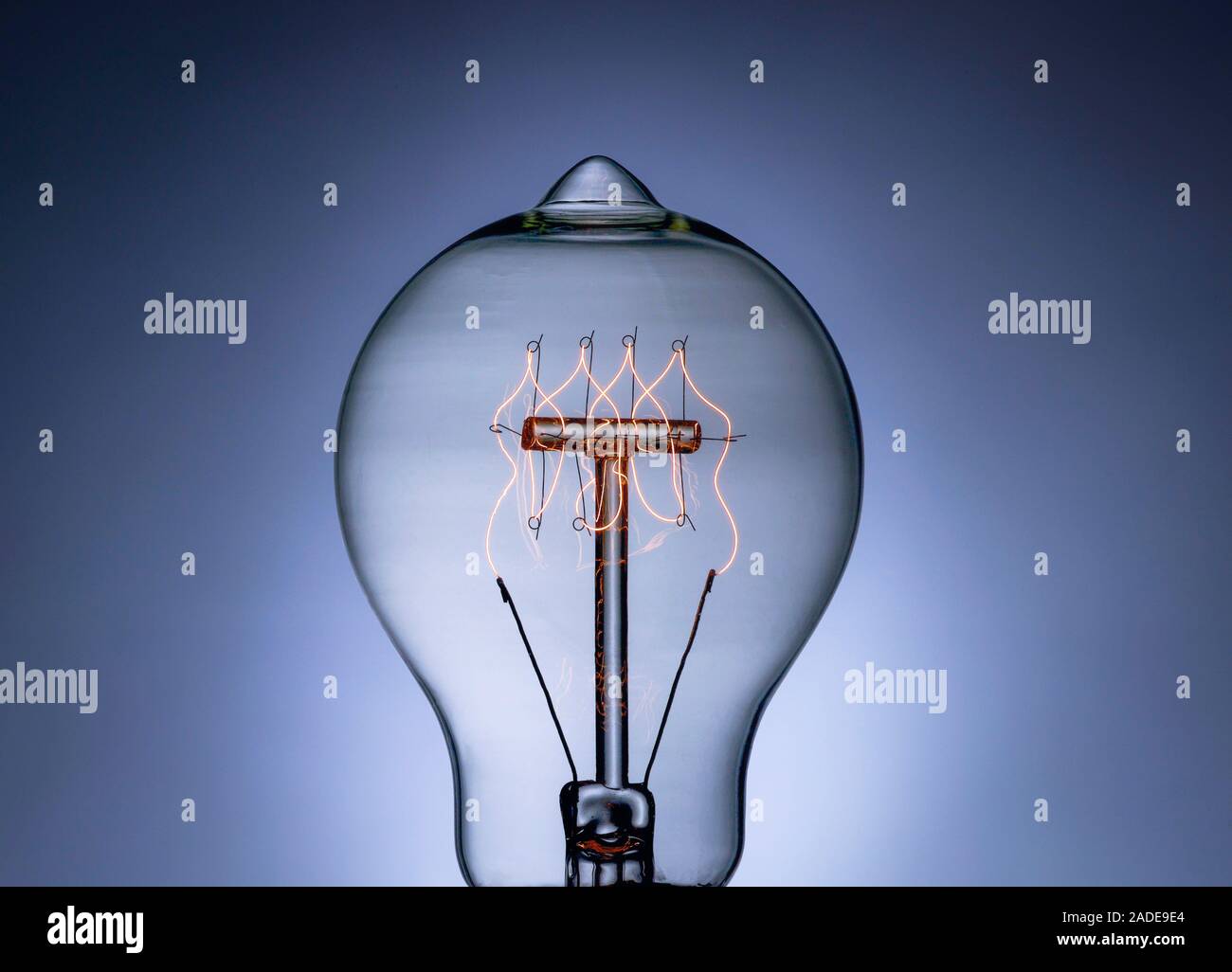 Vintage glass light bulb Stock Photo - Alamy