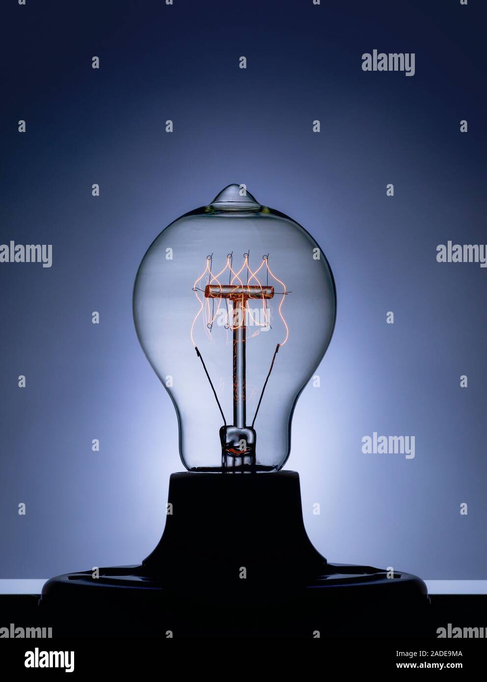 Vintage glass light bulb Stock Photo - Alamy