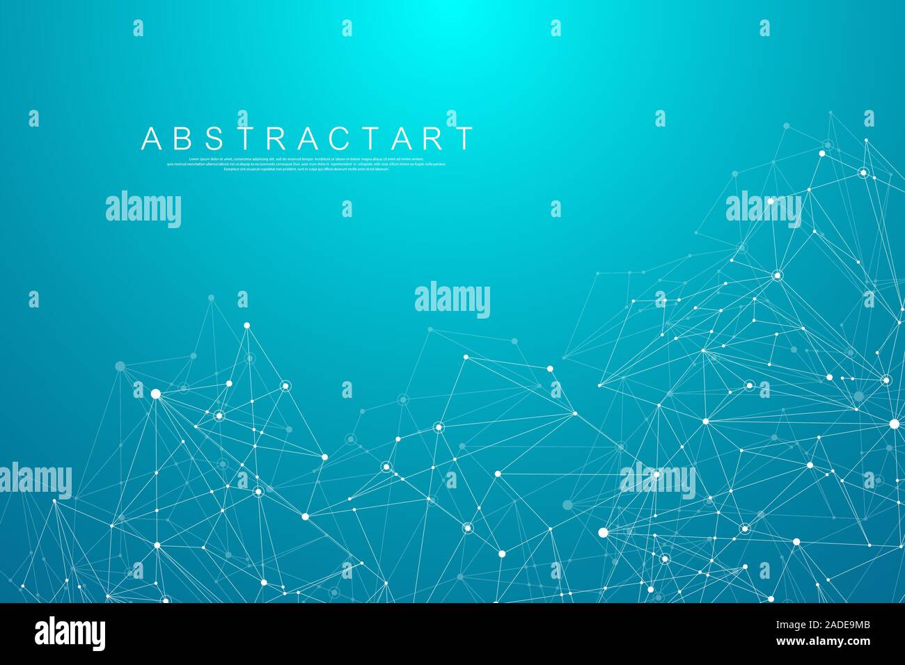Abstract Big Data Visualization Digital Network Connection Concept