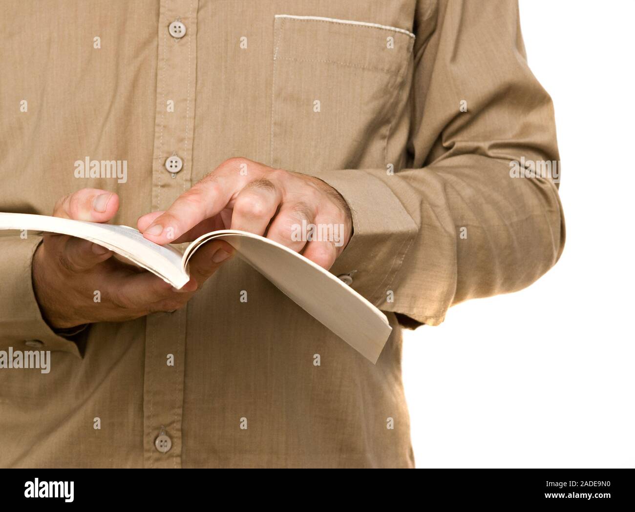 Man reding book Stock Photo - Alamy