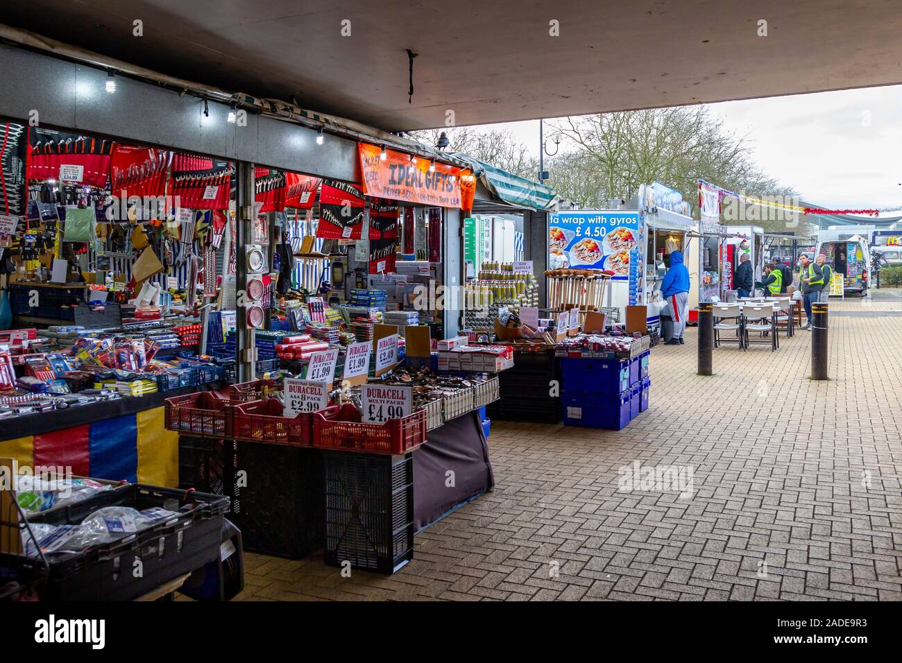 Open market. CMK, with Midsummer Boulevard (Blvd) running overhead, Centre Milton Keynes ...