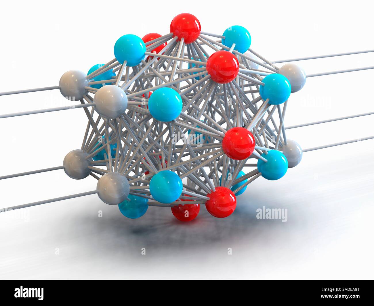 Artificial neural network, computer illustration. An artificial neural ...