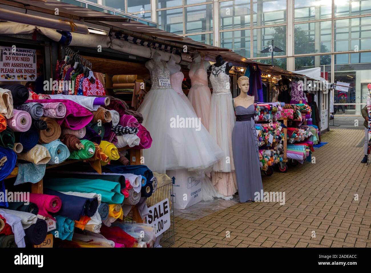 Open market. CMK, with Midsummer Boulevard (Blvd) running overhead, Centre Milton Keynes ...