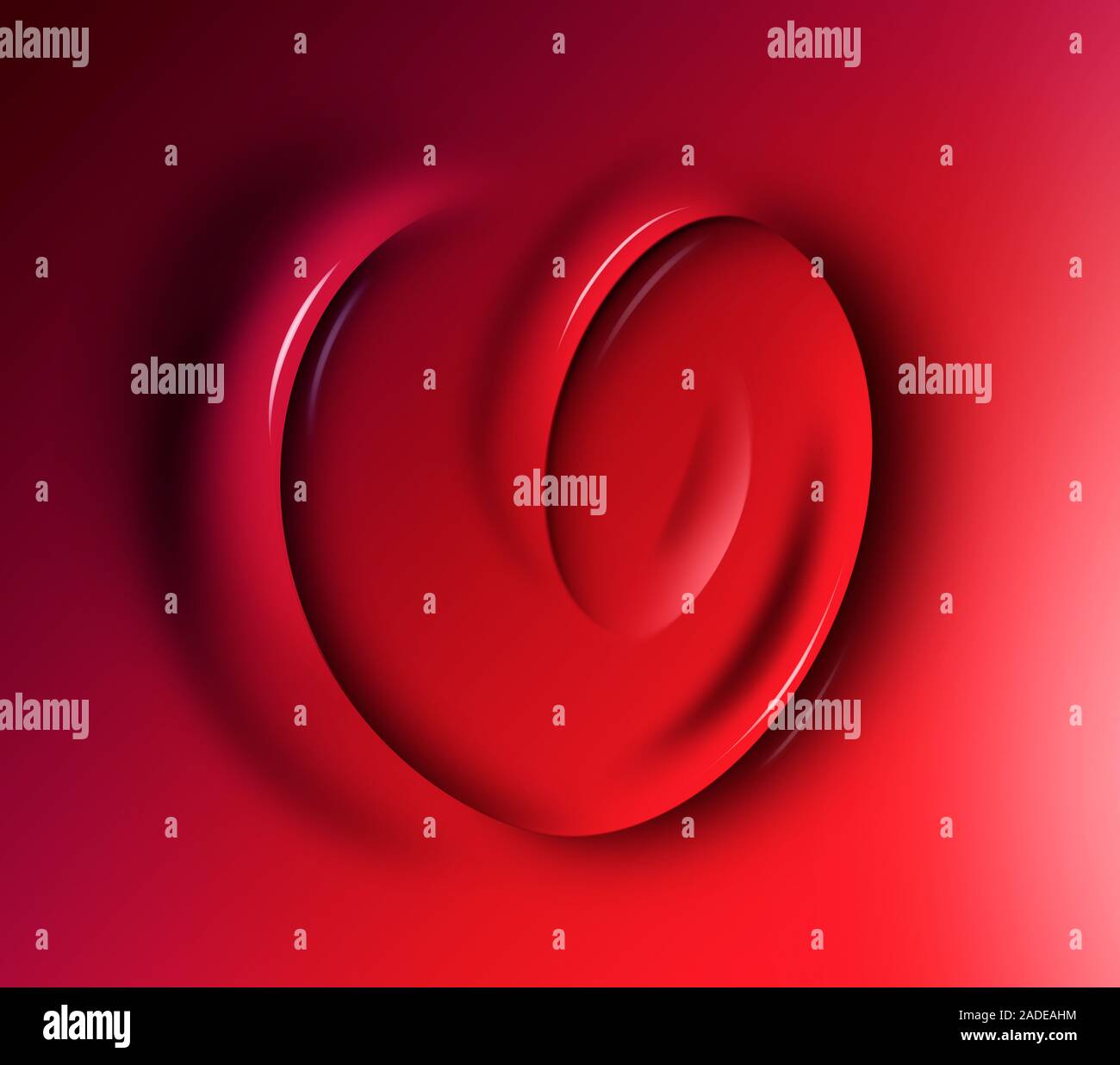 Pattern in viscous liquid, illustration Stock Photo - Alamy