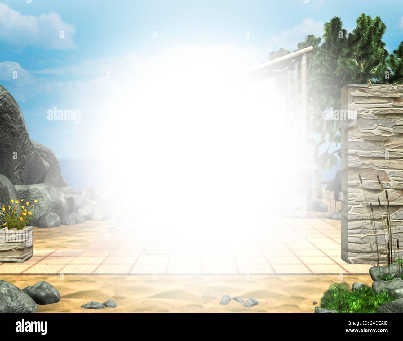 Visual field blind spot, illustration. An area of abnormal vision ...