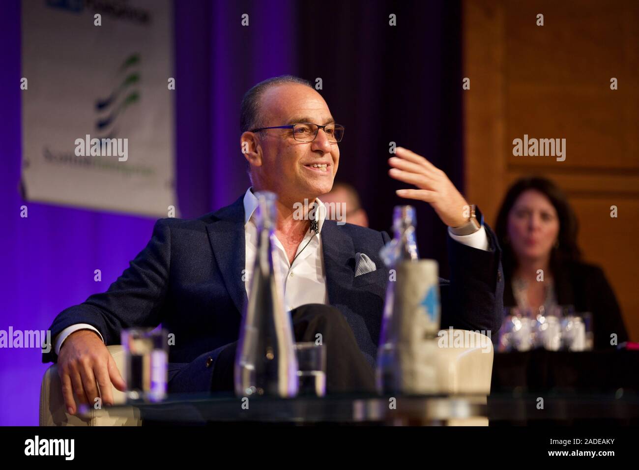 Edinburgh,UK, 3rd December 2019: Theo Paphitis, the retailer and ...