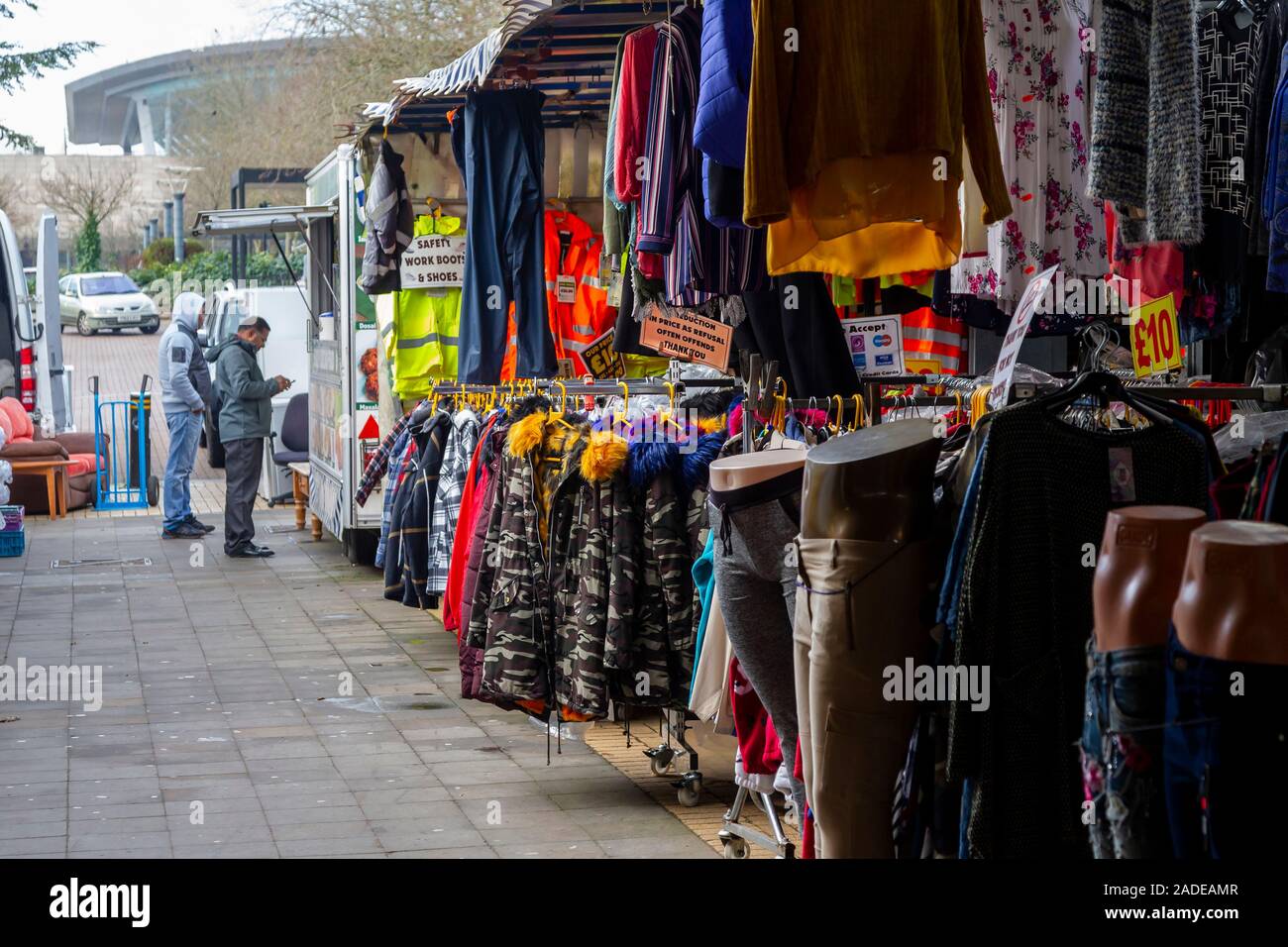 Open market. CMK, with Midsummer Boulevard (Blvd) running overhead, Centre Milton Keynes ...