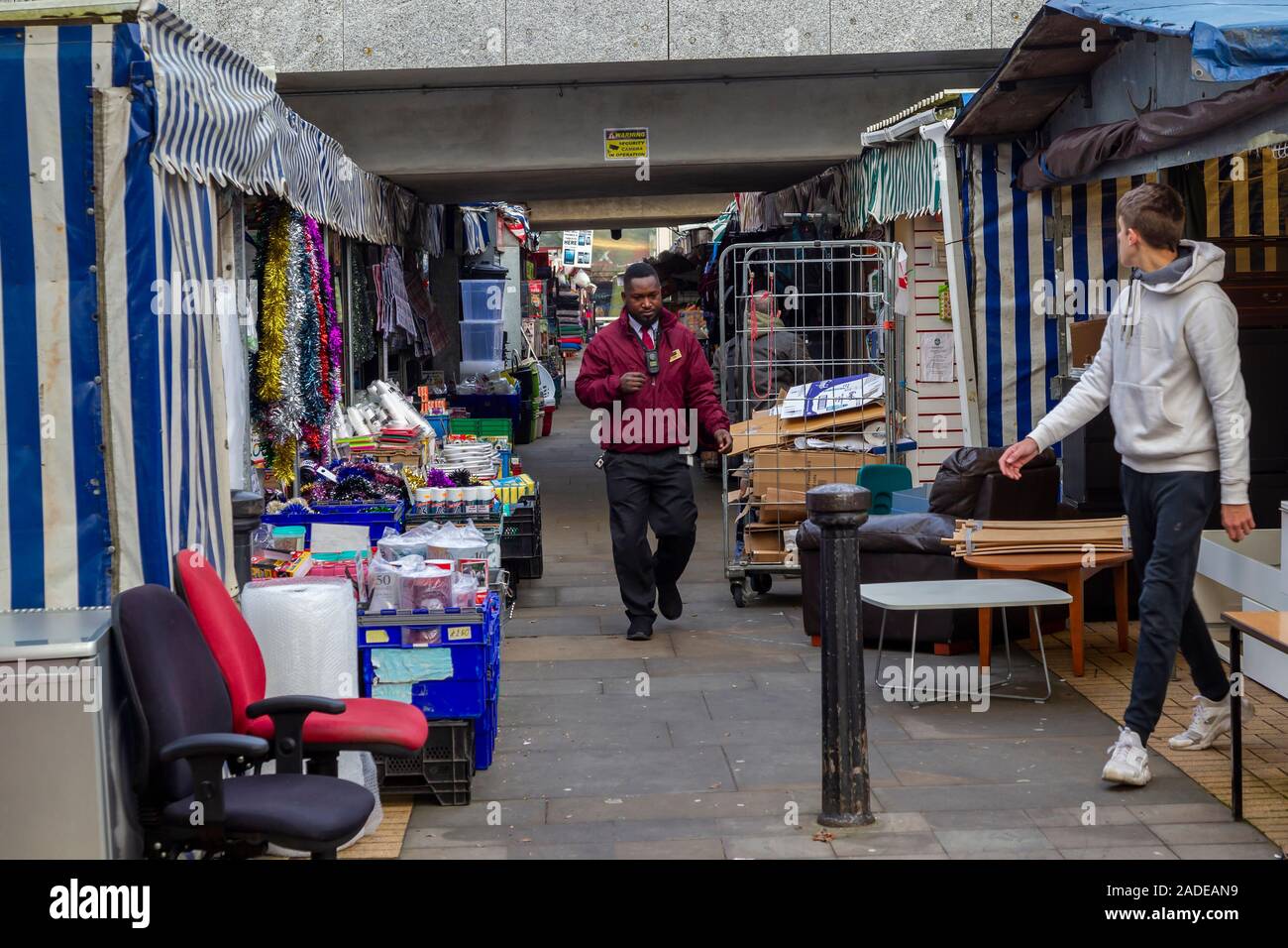 Open market. CMK, with Midsummer Boulevard (Blvd) running overhead, Centre Milton Keynes ...