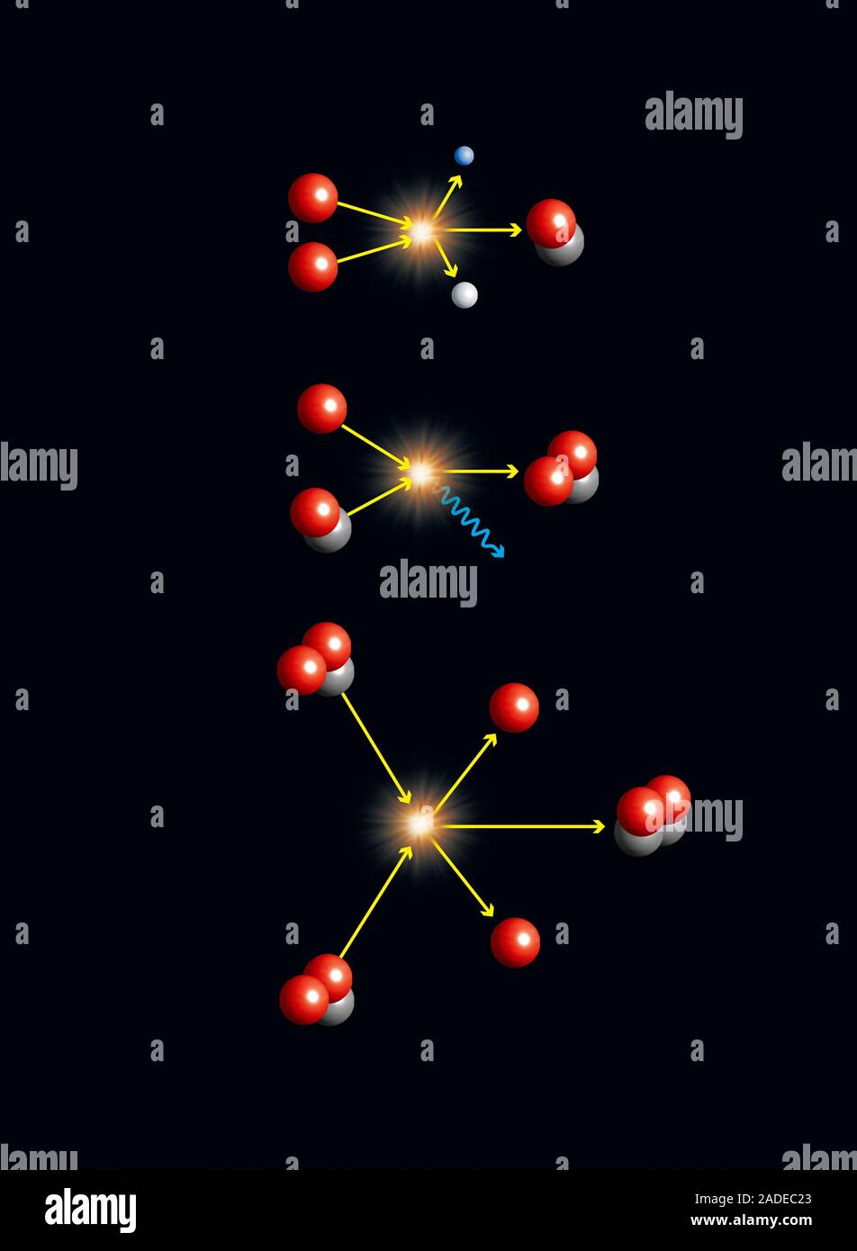 Hydrogen nuclear fusion in stars, illustration. The fusion process ...