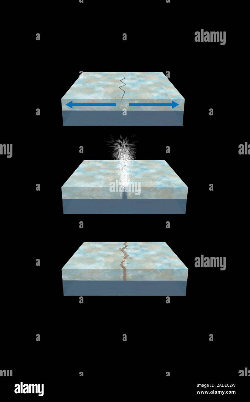 Surface features of Jupiter moon Europa, illustration. Europa is the ...