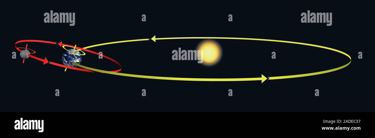 Sun Moon Earth Orbit 365