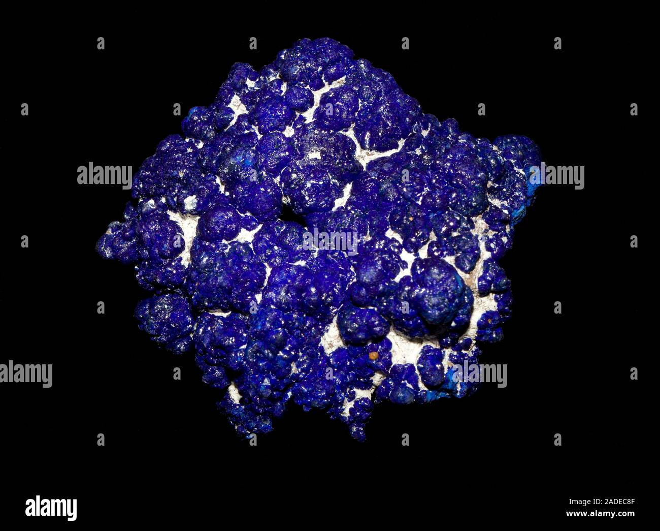 Azurite is a secondary mineral, a hydrated copper carbonate, crystal ...