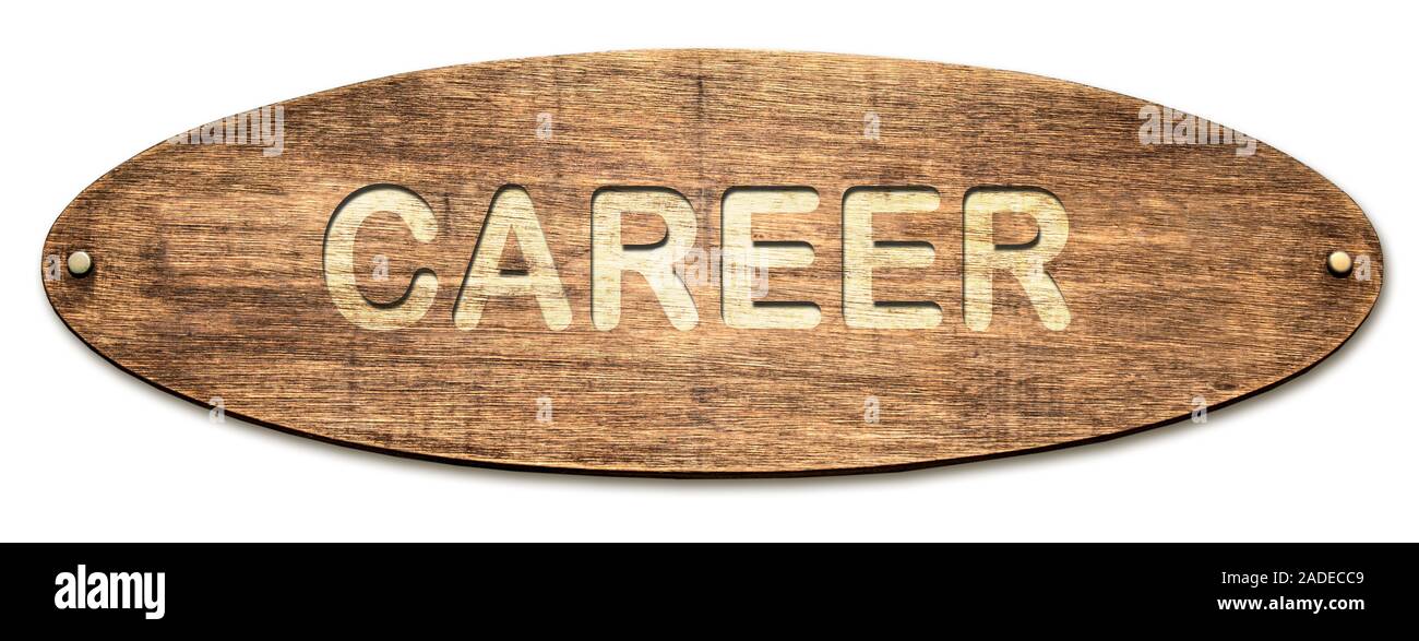 Street Sign the Direction Way to Career Stock Photo - Alamy