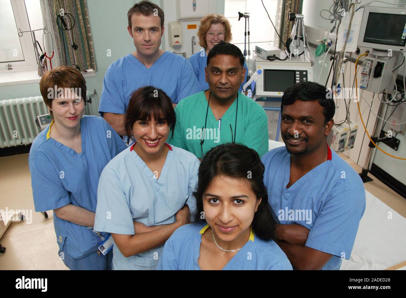 Adult Intensive Care Team Stock Photo - Alamy