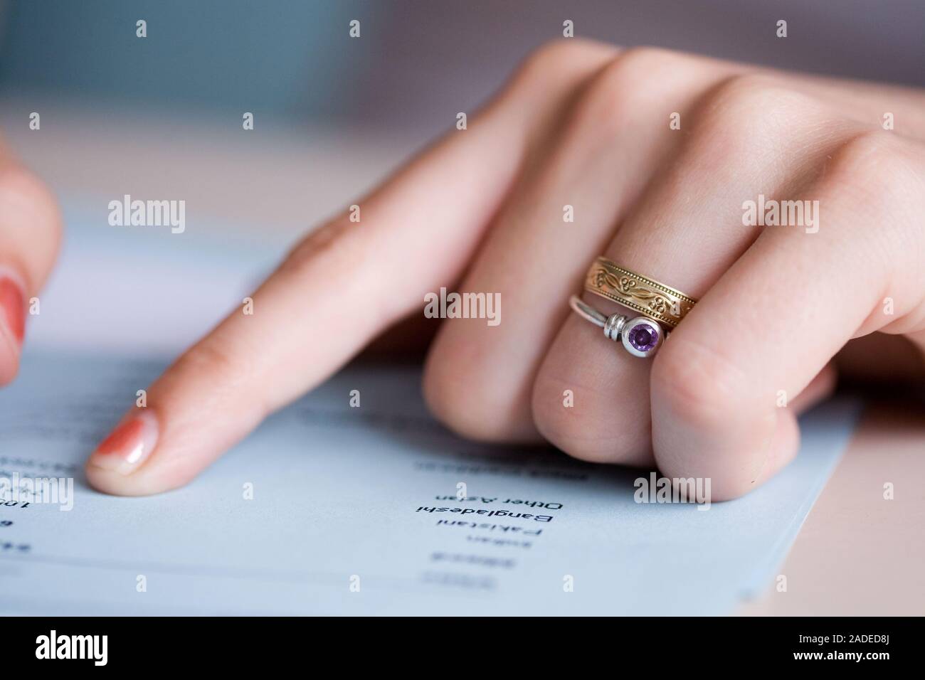 Young woman working in a numeracy and literacy class at the Aspire ...